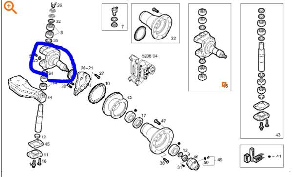 7182985 upravljački zglob za IVECO Stralis kamiona