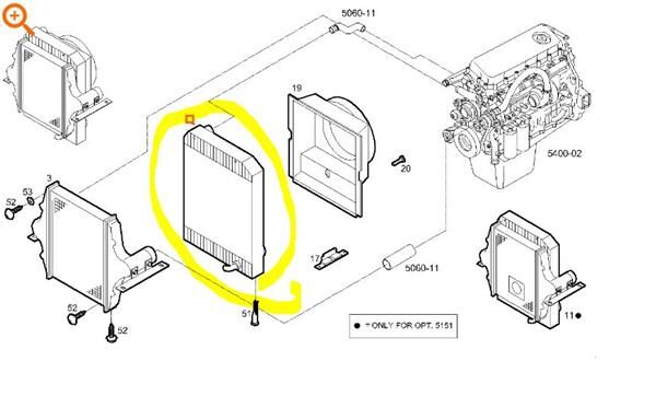 400016N radijator za hlađenje motora za IVECO Stralis kamiona