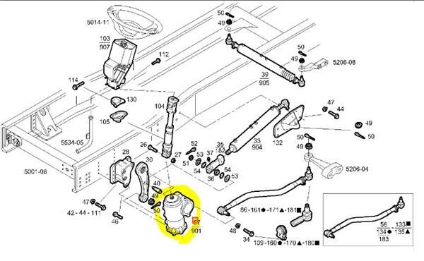 KS00002181 hidraulički pojačivač za IVECO Stralis kamiona
