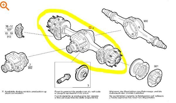7189114 zadnji most za IVECO Stralis kamiona