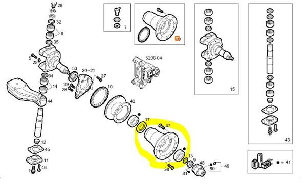 77954 glavčina za IVECO Stralis kamiona