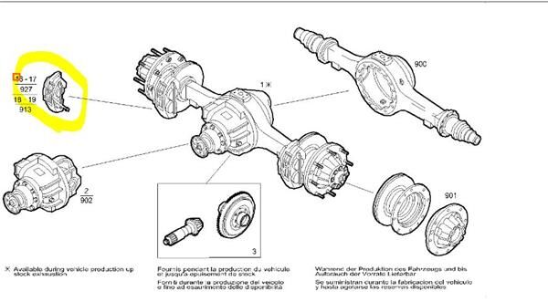 41285185 stezaljka kočnice za IVECO Stralis kamiona