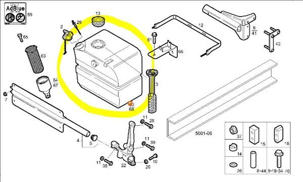42568926 AdBlue rezervoar za IVECO Stralis kamiona