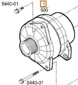 4892318 generator za IVECO EuroCargo tector kamiona