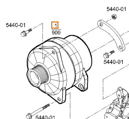 4892318 generator za IVECO EuroCargo 05.03 -> kamiona
