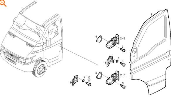 99460119 vrata za IVECO DAILY 99-07 kamiona