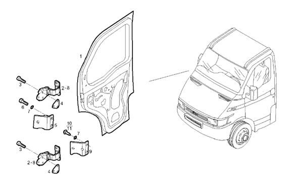 99460120 vrata za IVECO DAILY 99-07 kamiona