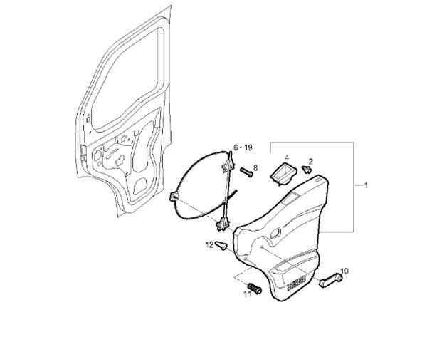 107295 podizač stakla za IVECO DAILY 99-07 kamiona