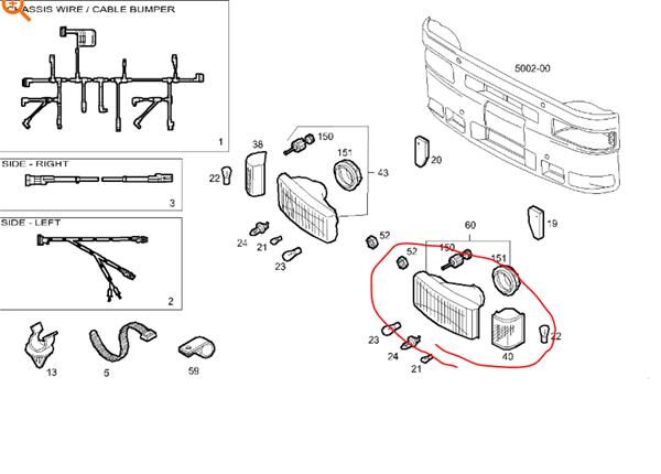 4861794 far za IVECO EuroTech Cursor (MH) kamiona