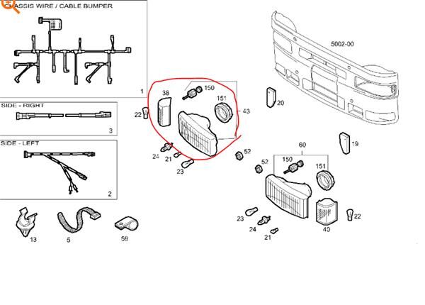 4861793 far za IVECO EuroTech Cursor (MH) kamiona