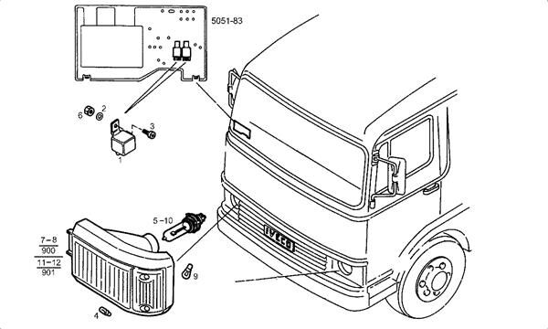 4817100 far za IVECO Serie Zeta kamiona