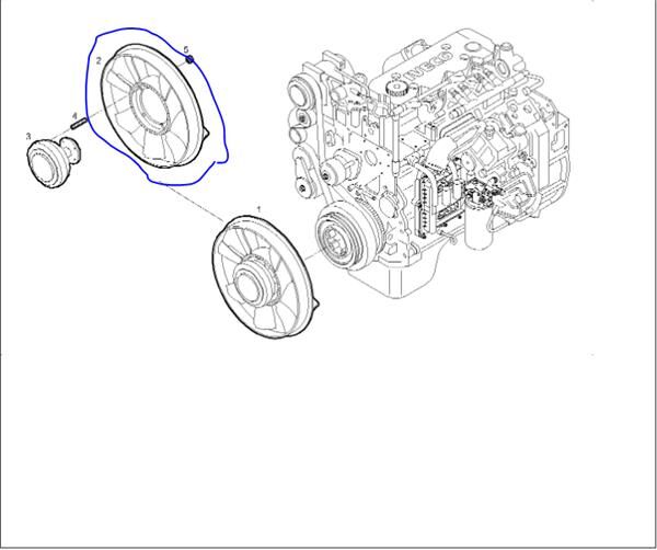 500392864 ventilator hladnjaka za IVECO CC100E21 TECTOR kamiona