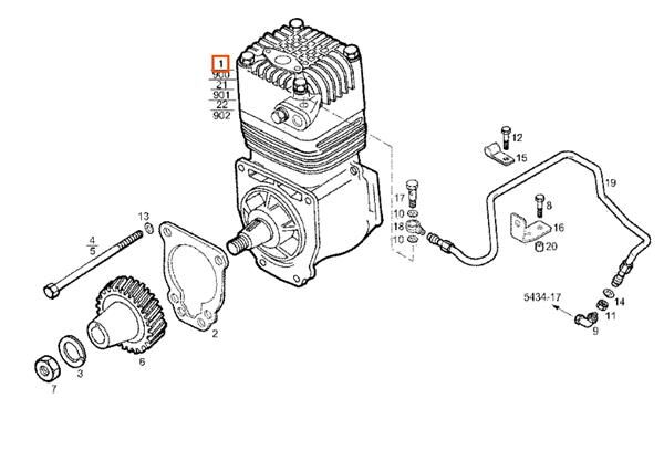 4859189 pneumatski kompresor za IVECO SuperCargo (ML) kamiona