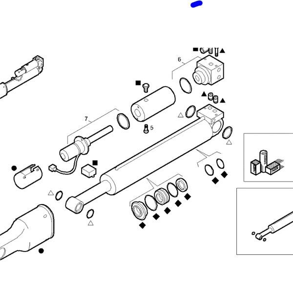 42538182 hidraulični cilindar za IVECO Stralis kamiona