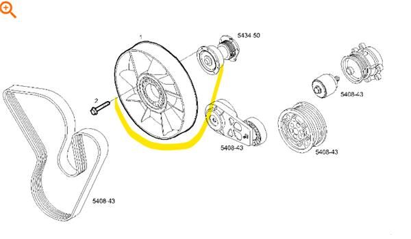 504026023 ventilator hladnjaka za IVECO Stralis kamiona
