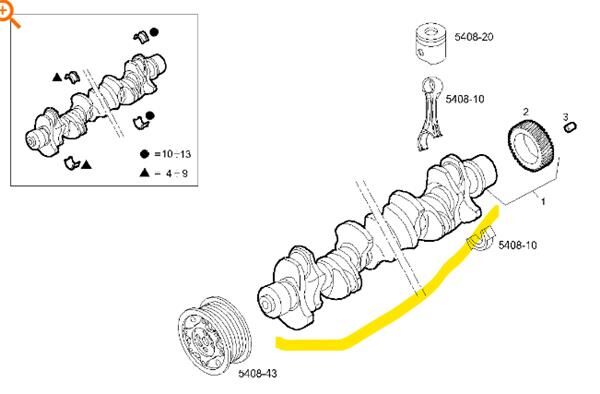 99437550 kolenasto vratilo za IVECO Stralis kamiona