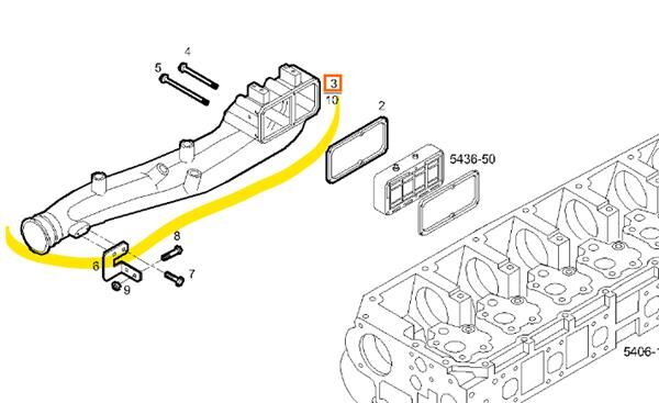 500330095 kolektor za IVECO Stralis kamiona