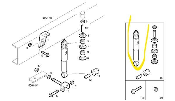 20387 amortizer za IVECO Stralis (AS) kamiona
