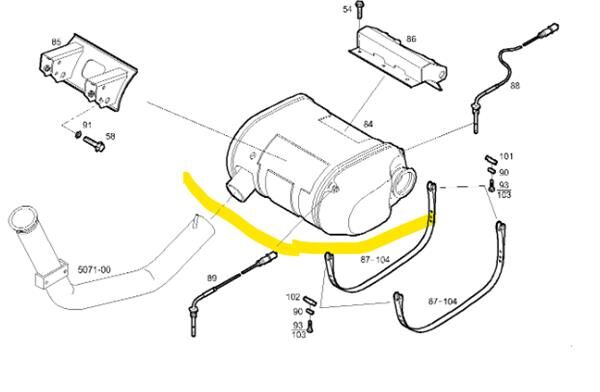 5107126 prigušivač za IVECO Stralis (AS) kamiona
