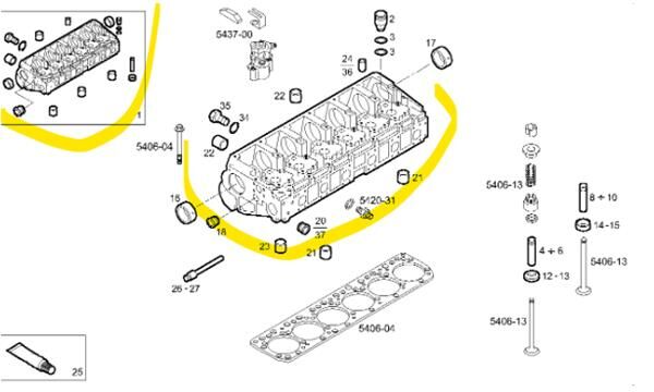 504207966 glava cilindra za IVECO Stralis kamiona