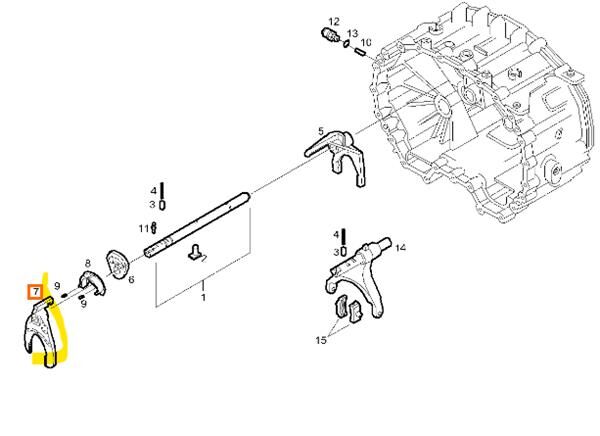 42542668 viljuška kvačila za IVECO Stralis kamiona