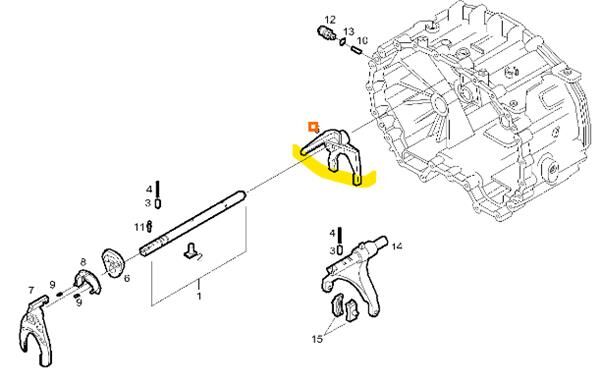 42542666 viljuška kvačila za IVECO Stralis kamiona