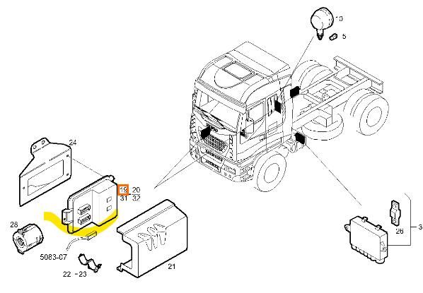 41221001 upravljačka jedinica za IVECO Stralis kamiona