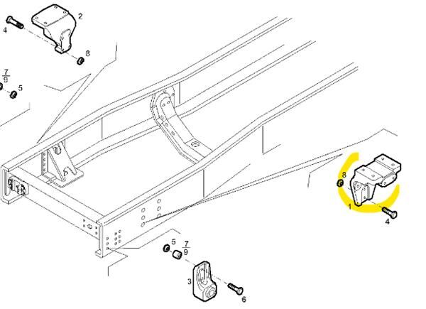 504001759 držač motora za IVECO Stralis kamiona