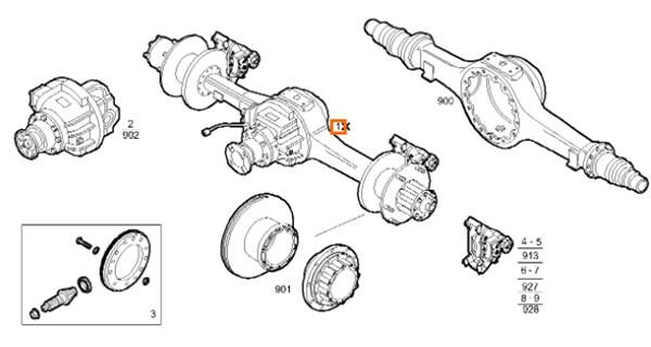 7186878 diferencijal za IVECO Stralis kamiona