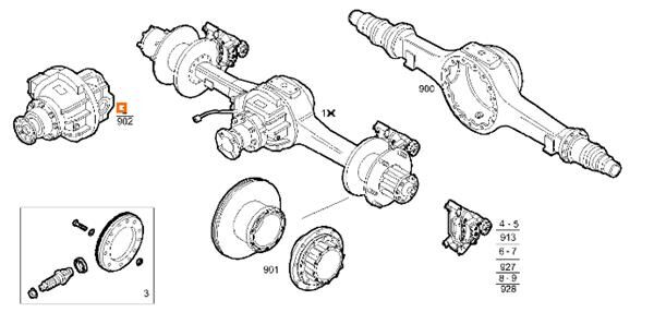 A33200N2120308 diferencijal za IVECO Stralis (AS) kamiona