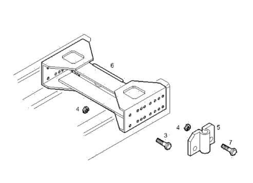 PUNTERA TRASERA DE CHASIS 41005781 drugi rezervni deo karoserije za IVECO Stralis tegljača