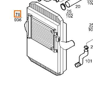 41225854 radijator za hlađenje motora za IVECO Stralis kamiona