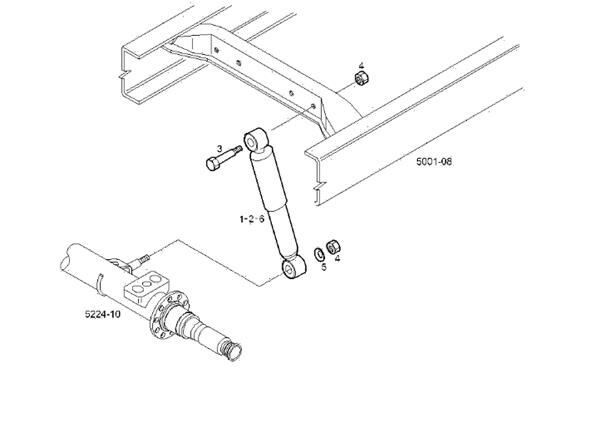 504148142 amortizer za IVECO EuroCargo (03.2008->) kamiona