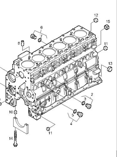 4897333 blok cilindara za IVECO EuroCargo (03.2008->) kamiona