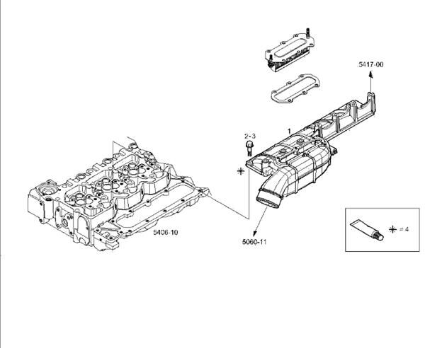 504116046 kolektor za IVECO EuroCargo (03.2008->) kamiona