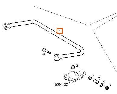 8125250 stabilizaciona letva za IVECO EuroCargo (03.2008->) kamiona