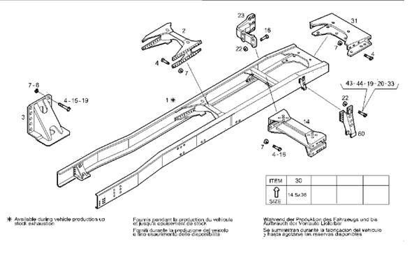 41015419 drugi rezervni deo karoserije za IVECO Stralis kamiona