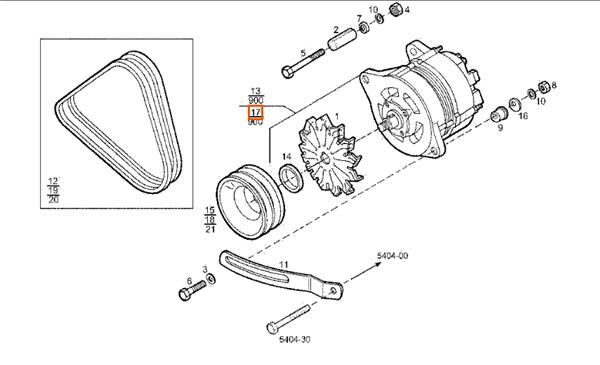 99456509 generator za IVECO EuroTech (MP) kamiona