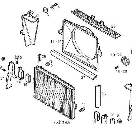 1907918 radijator za hlađenje motora za IVECO Daily I kamiona