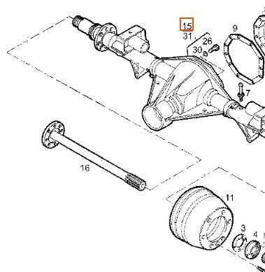 7169192 zadnji most za IVECO Daily I kamiona