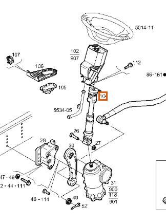 504007393 upravljački stub za IVECO Stralis kamiona