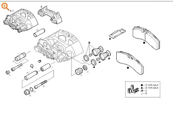 42558852 stezaljka kočnice za IVECO EuroTech (MP) kamiona