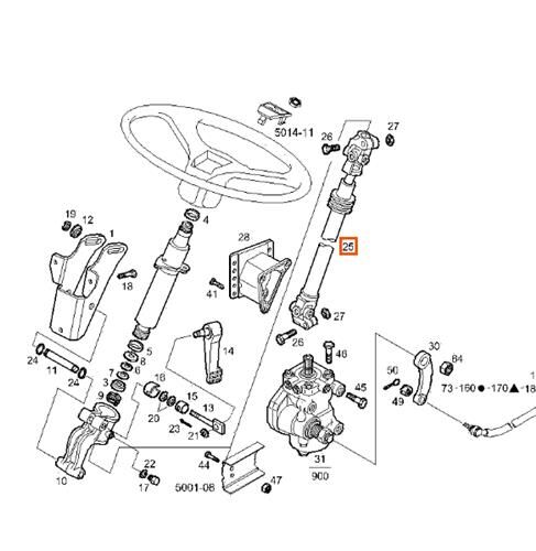 500397859 upravljački stub za IVECO EuroTech (MP) kamiona
