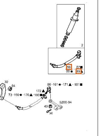 5801282537 uporne spone za IVECO EuroTech (MP) kamiona
