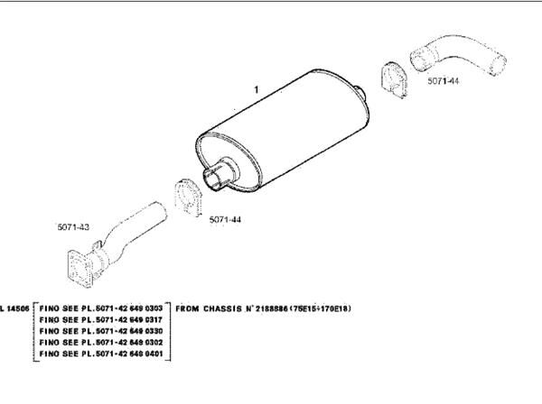 99461871 prigušivač za IVECO EuroCargo kamiona