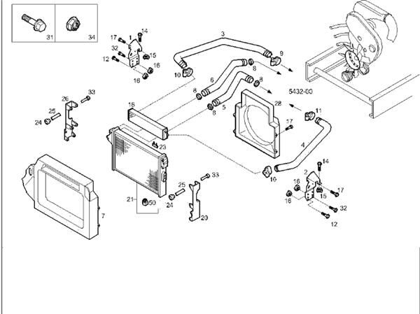 500396429 radijator za hlađenje motora za IVECO Daily II kamiona