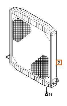504011119 radijator za hlađenje motora za IVECO EuroStar (LD) kamiona