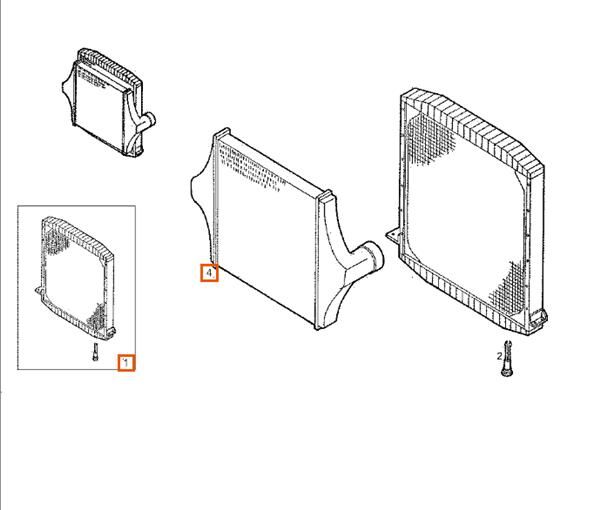 93192910 radijator za hlađenje motora za IVECO EuroTech (MP) kamiona