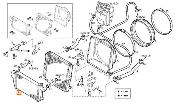 98425703 radijator za hlađenje motora za IVECO SuperCargo (ML) kamiona