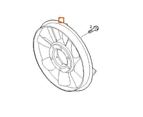 98458607 ventilator hladnjaka za IVECO Trakker kamiona